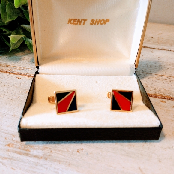 kent shop | Accessories | Vintage Kent Shop Cufflinks New In Box Gold ...